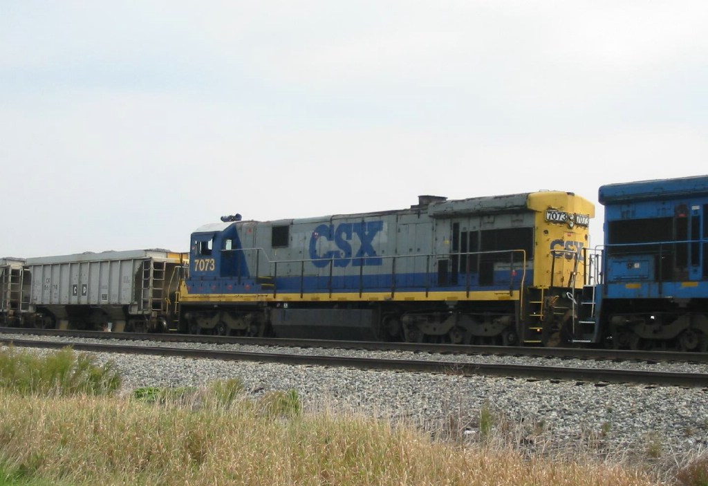 CSX 7073 Tails a former conrail C boat